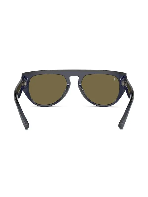 FERRARI Oval-frame Sunglasses - Blue