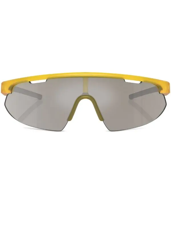 SCUDERIA FERRARI Shield-frame Sunglasses - Yellow