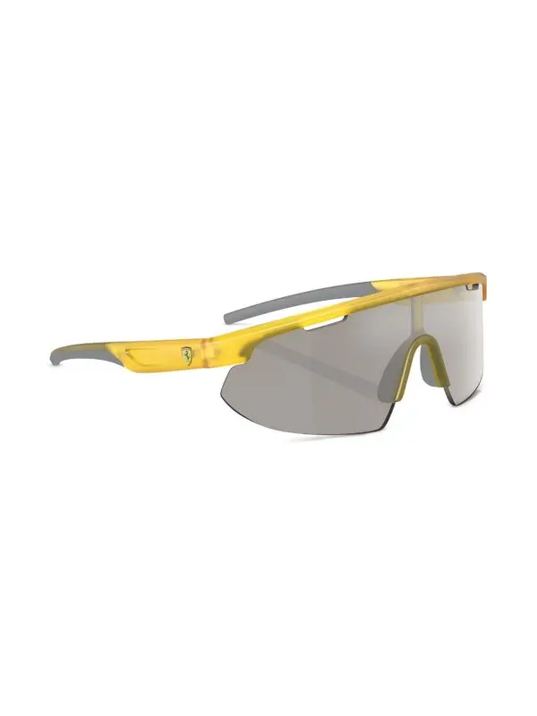 SCUDERIA FERRARI Shield-frame Sunglasses - Yellow