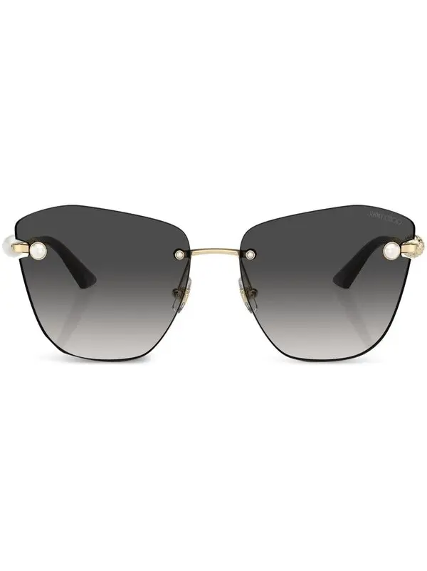 JIMMY CHOO Lule Sunglasses - Gold