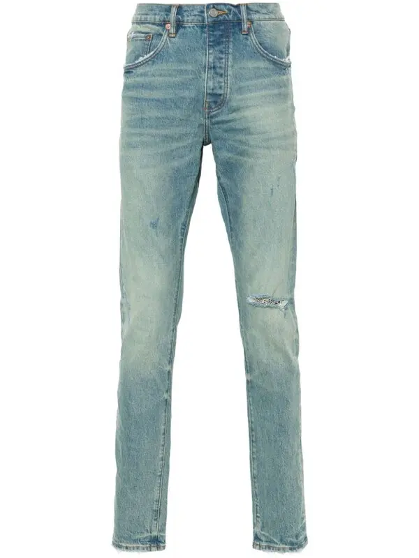PURPLE BRAND P001 Vintage Knee Blowout Jeans