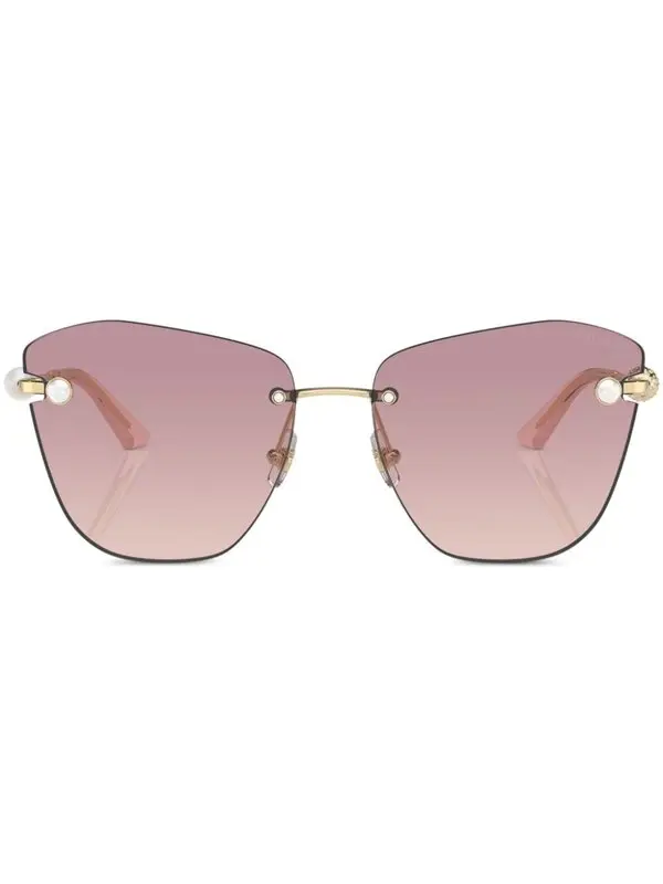 JIMMY CHOO Lule Sunglasses - Gold