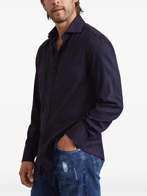Brunello Cucinelli Cotton-lyocell Blend Shirt