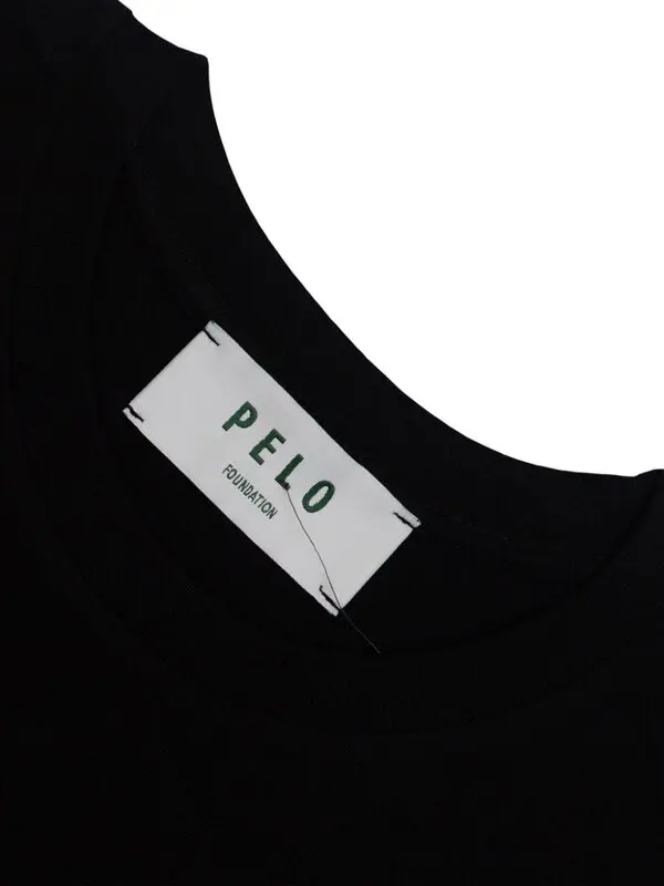 PELO FOUNDATION Dog-appliqué T-shirt - Black