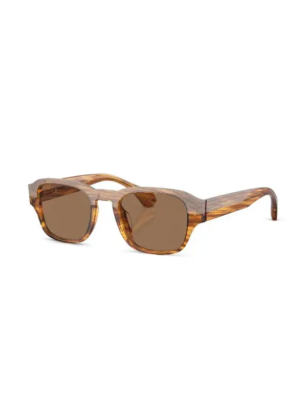 ALAIN MIKLI Square-frame Sunglasses - Brown