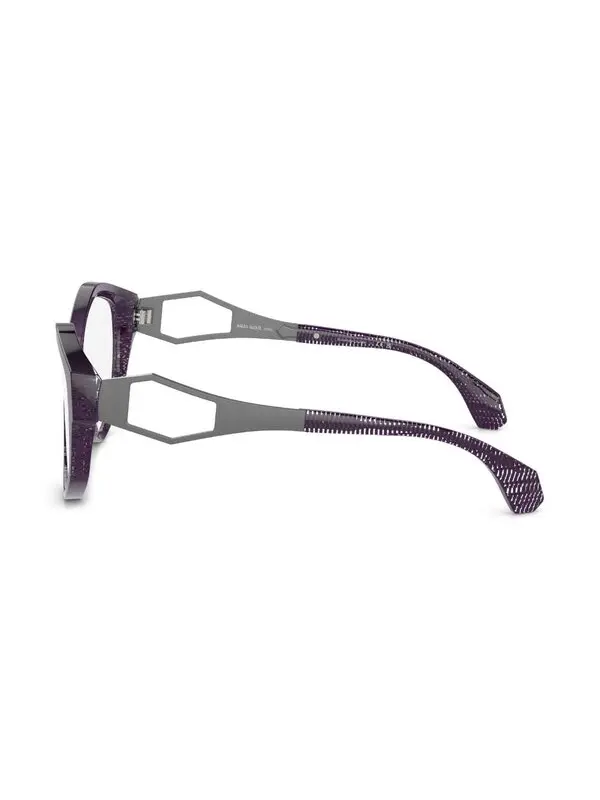 ALAIN MIKLI Geometric-frame Eyeglasses - Purple