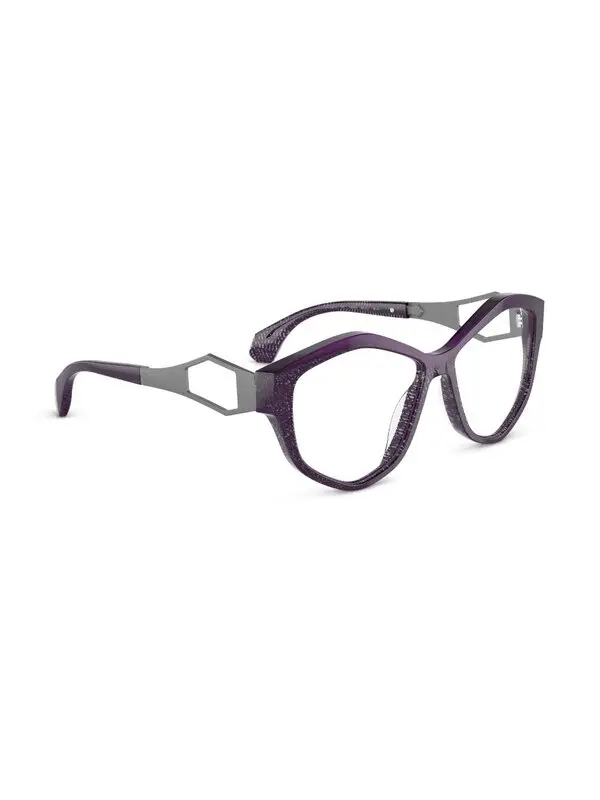ALAIN MIKLI Geometric-frame Eyeglasses - Purple