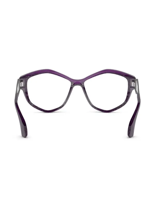 ALAIN MIKLI Geometric-frame Eyeglasses - Purple