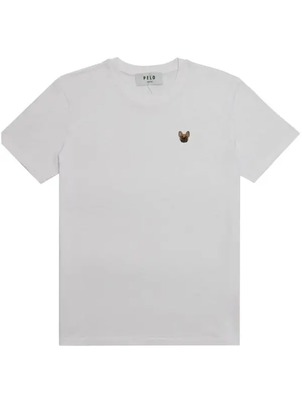 PELO FOUNDATION Bouledogue Patch T-shirt - White