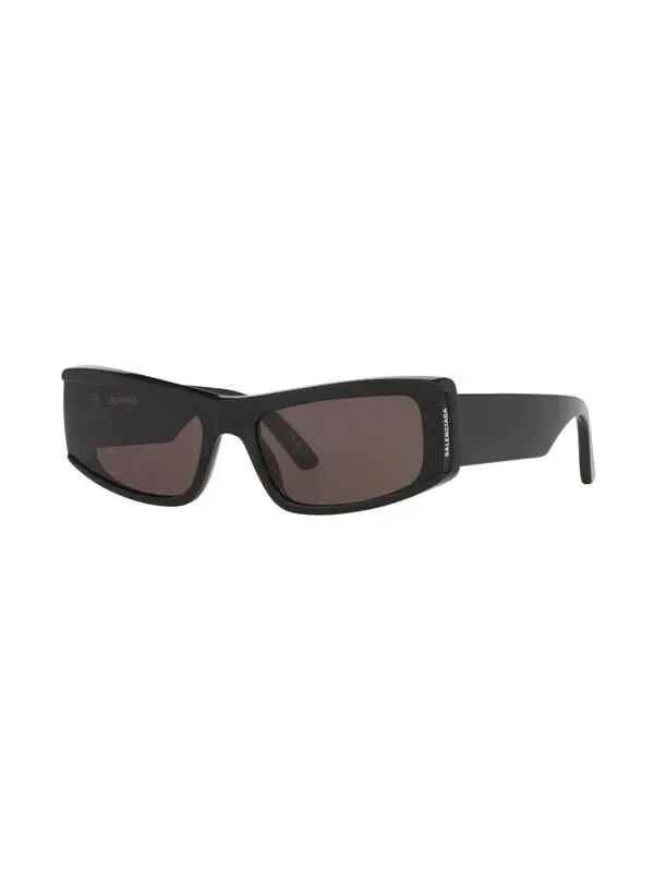 Balenciaga Rectangle-frame Sunglasses - Black