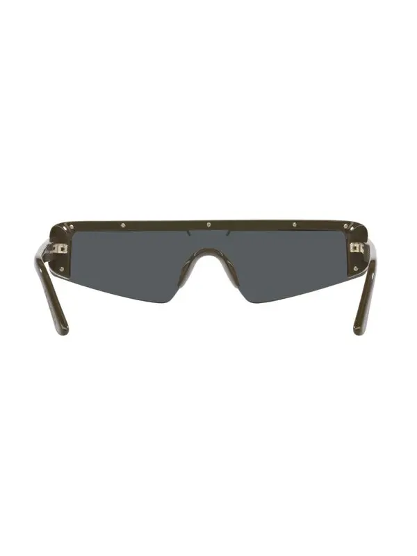 Balenciaga Ski Rectangle Sunglasses - Brown