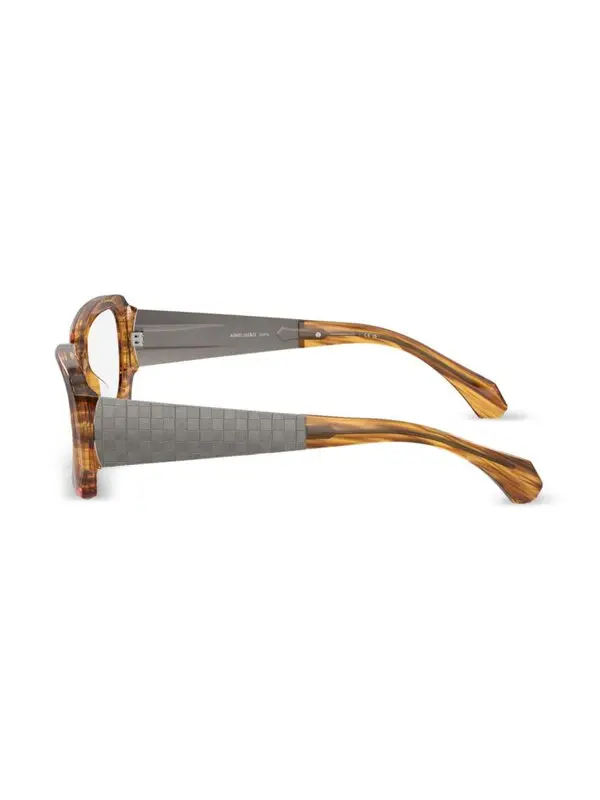 ALAIN MIKLI Rectangle-frame Sunglasses - Brown