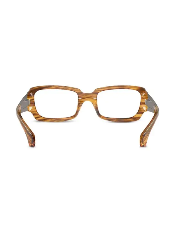 ALAIN MIKLI Rectangle-frame Sunglasses - Brown