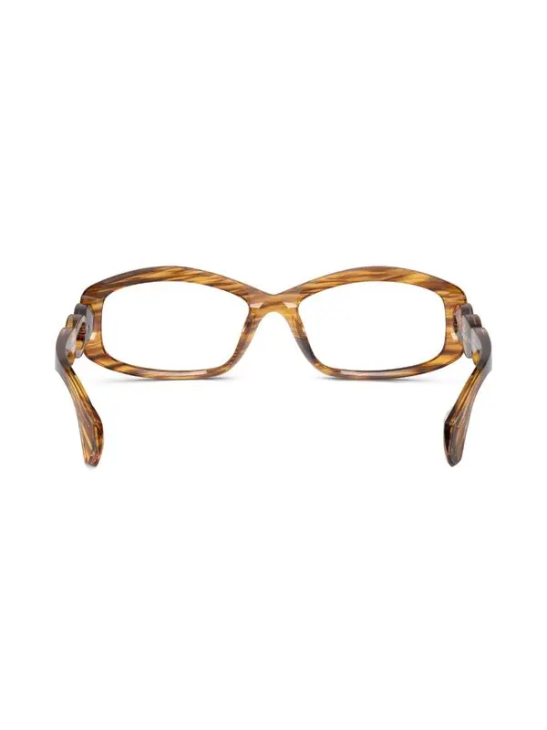 ALAIN MIKLI Rectangle-frame Sunglasses - Brown