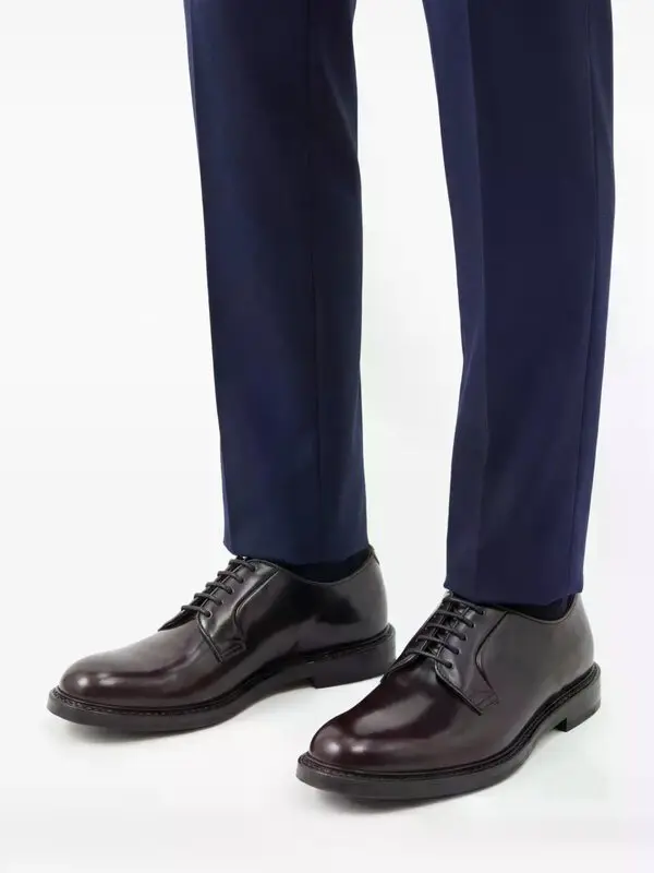 DOUCAL'S Leather Derby Shoes - Brown
