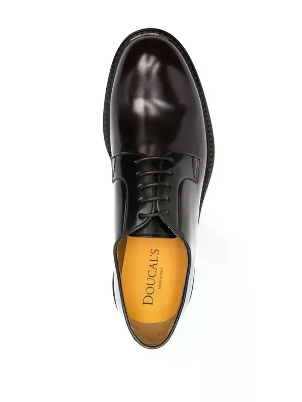 DOUCAL'S Leather Derby Shoes - Brown