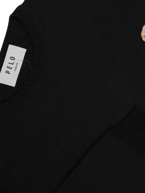PELO FOUNDATION Dog-appliqué Jumper - Black