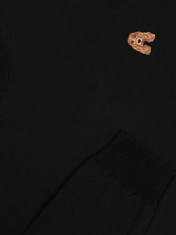 PELO FOUNDATION Dog-appliqué Jumper - Black
