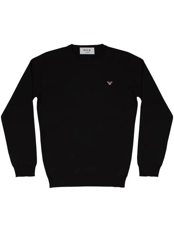 PELO FOUNDATION Dog-appliqué Jumper - Black