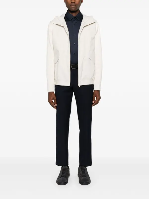 BOSS Logo-patch Hooded Jacket