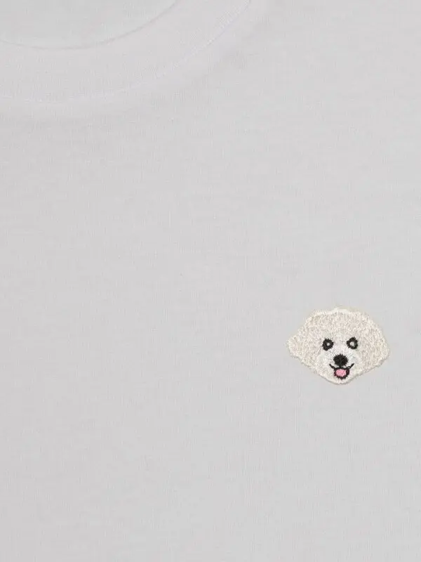 PELO FOUNDATION Dog-appliqué T-shirt - White