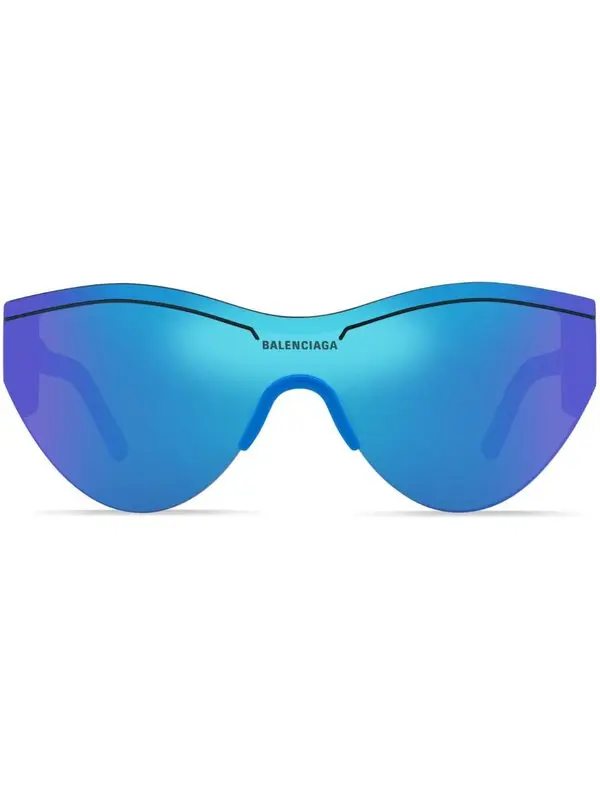 Balenciaga Ski Cat-eye Sunglasses - Blue