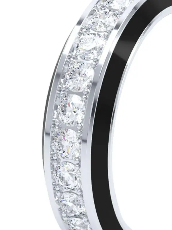 LOEV 18k White Gold Diamond Eternity Ring - Silver