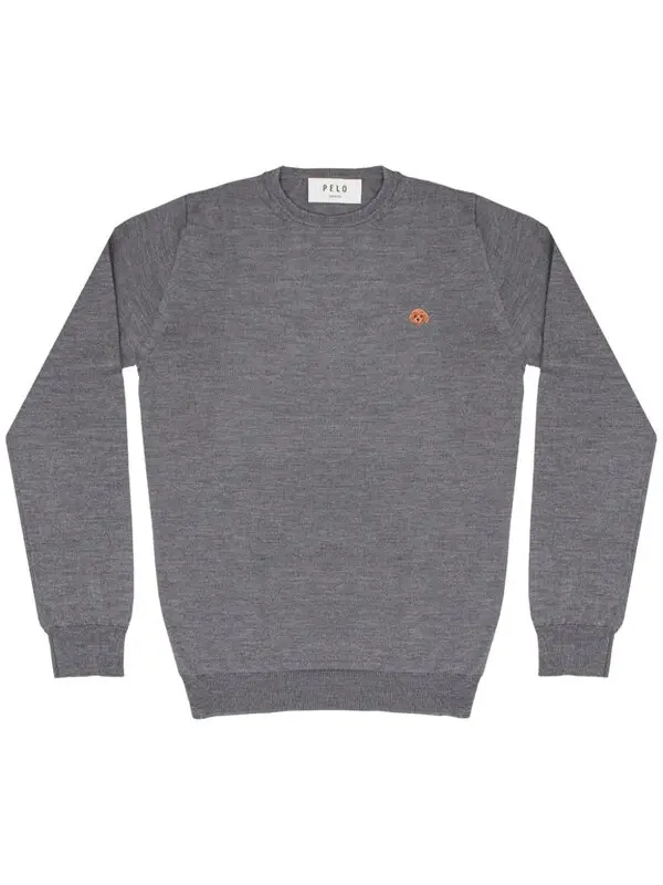 PELO FOUNDATION Dog-appliqué Jumper - Grey