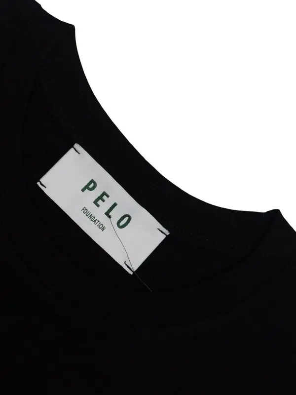 PELO FOUNDATION Dog-appliqué T-shirt - Black