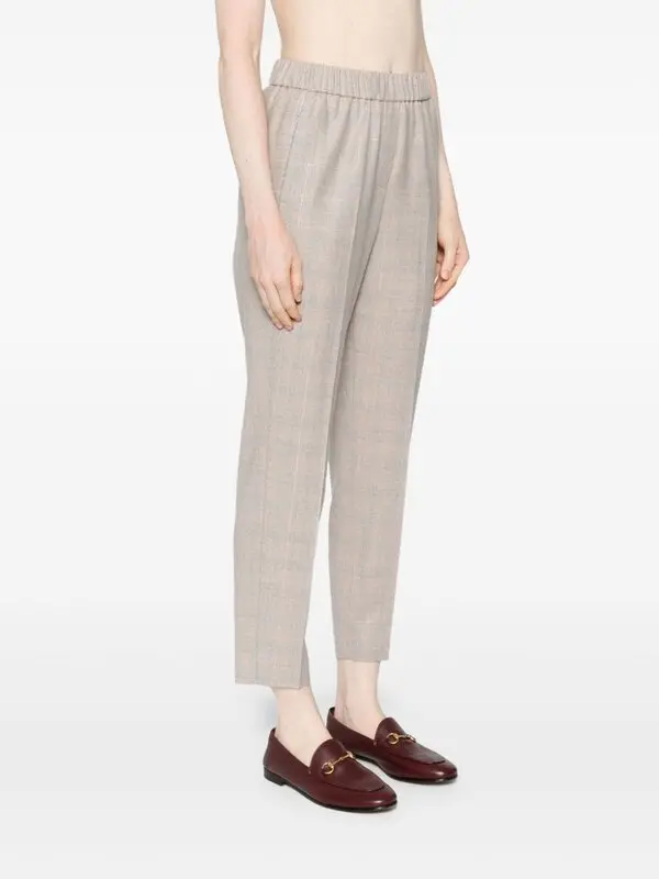 Peserico Checked Tapered Trousers