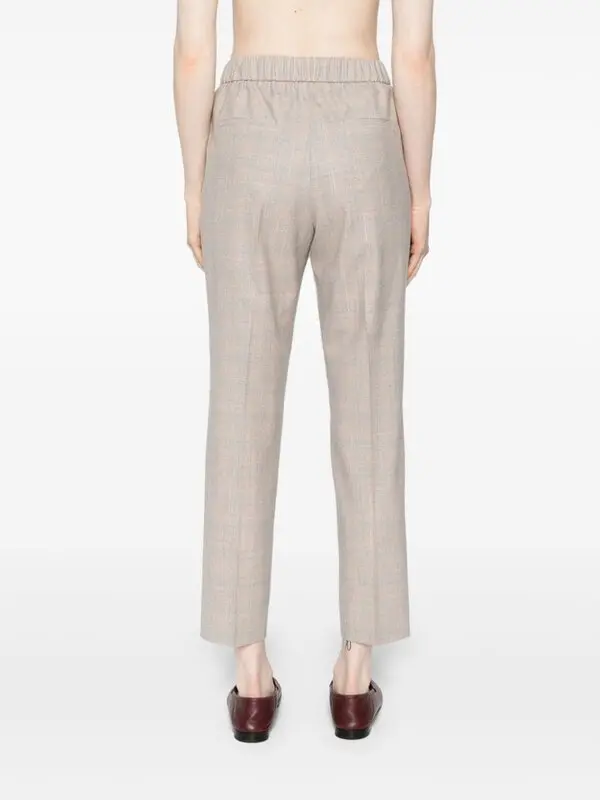 Peserico Checked Tapered Trousers