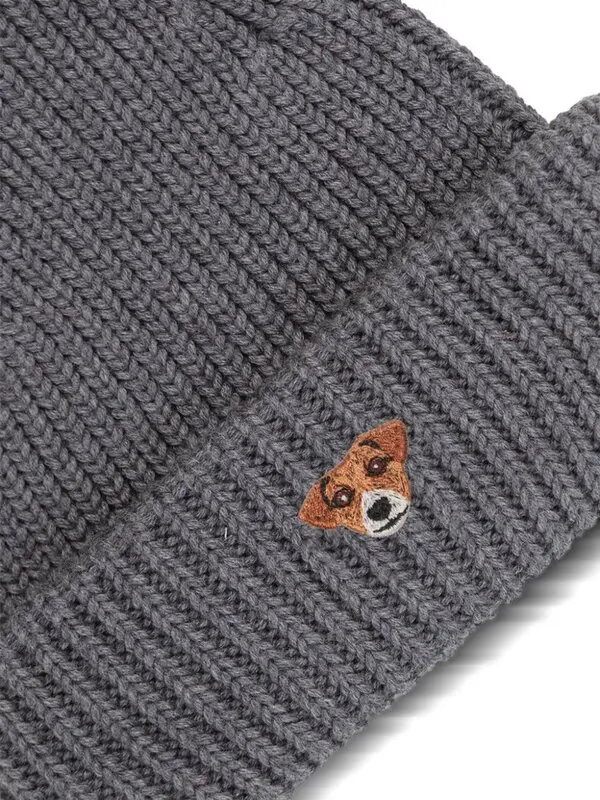 PELO FOUNDATION Jack Russel Patch Beanie - Grey