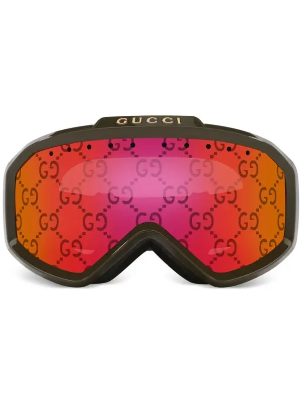 Gucci Logo-print Ski Goggles - Green