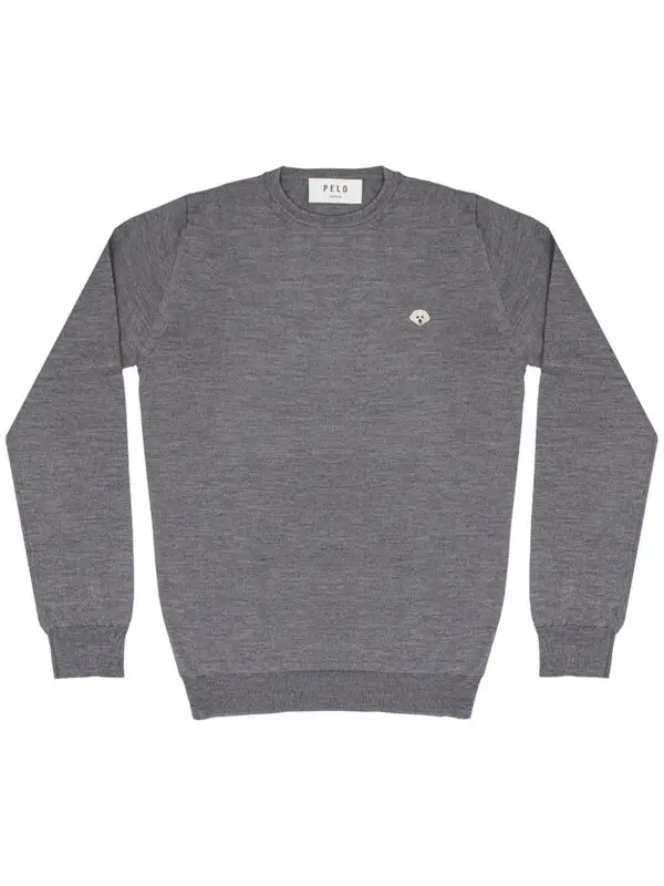 PELO FOUNDATION Dog-appliqué Jumper - Grey