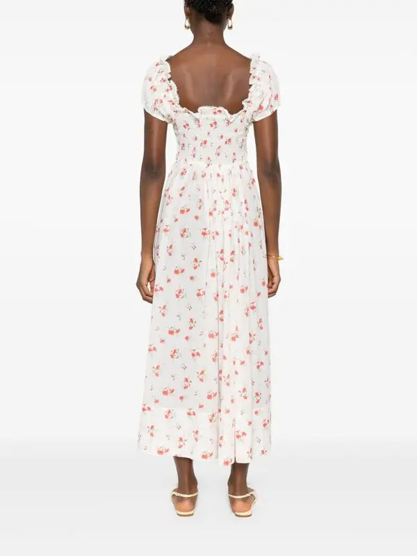 DÔEN Stanza Floral Midi Dress