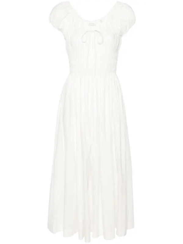 DÔEN Quinn Midi Dress - White