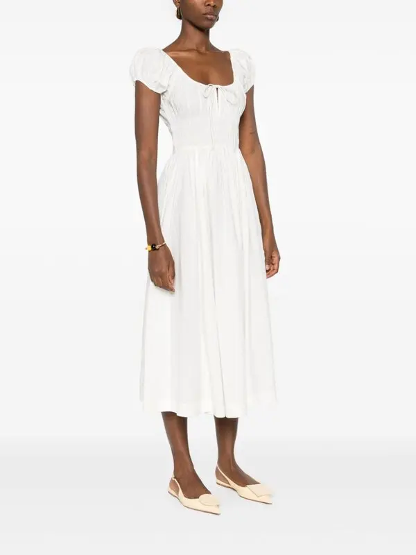 DÔEN Quinn Midi Dress - White
