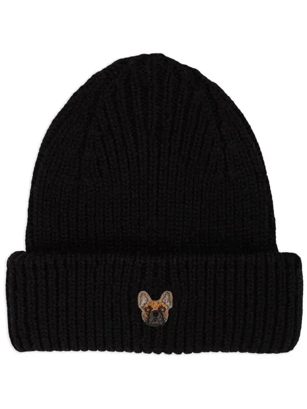 PELO FOUNDATION Bouledogue Patch Beanie - Black