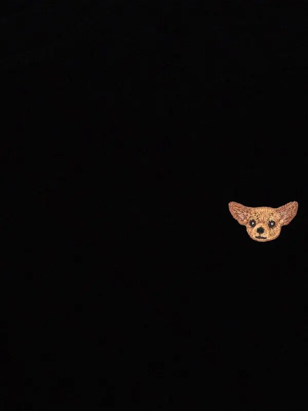 PELO FOUNDATION Chihuahua Patch T-shirt - Black