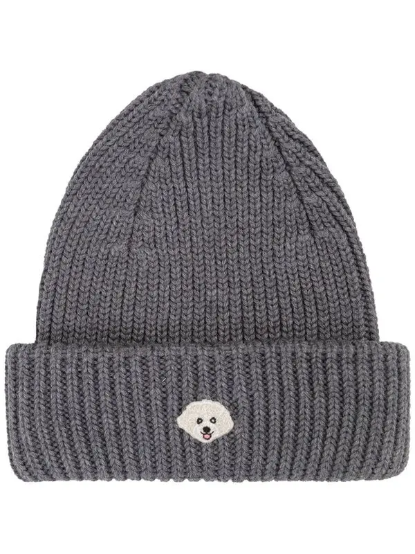 PELO FOUNDATION Maltese Patch Beanie - Grey