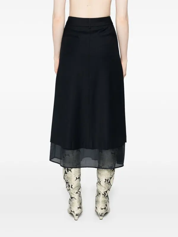 Peserico Pleated Midi Skirt