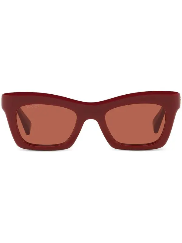 Gucci Script Sunglasses - Red