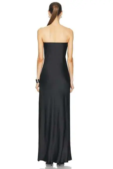 Norma Kamali Bias Strapless Gown