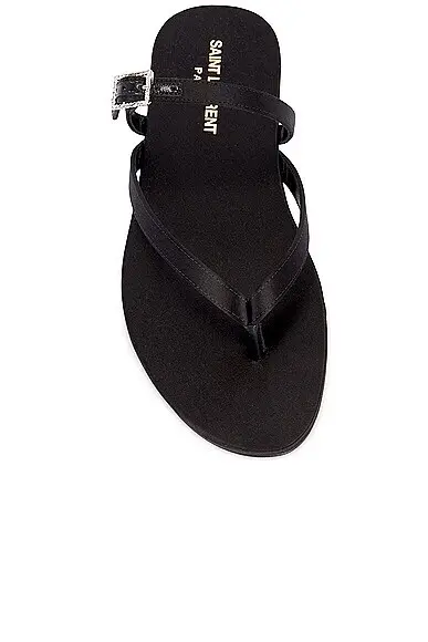 Saint Laurent Laszlo Flat Slide Sandals