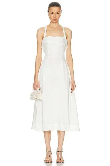 NICHOLAS Carmelia Corset Midi Dress
