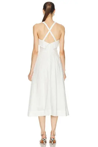 NICHOLAS Carmelia Corset Midi Dress