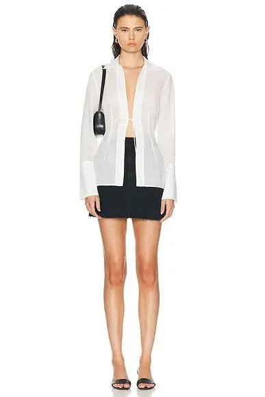 AGOLDE Becker Mini Skirt