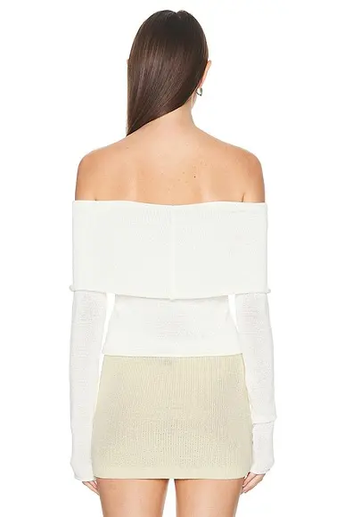 SEROYA Off-the-shoulder Long Sleeve Top