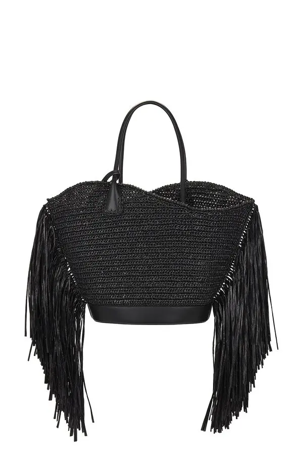 FERRAGAMO Fringe Cutout Tote Bag
