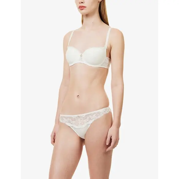 AUBADE Rosessence Stretch-lace Half-cup Bra - Opale